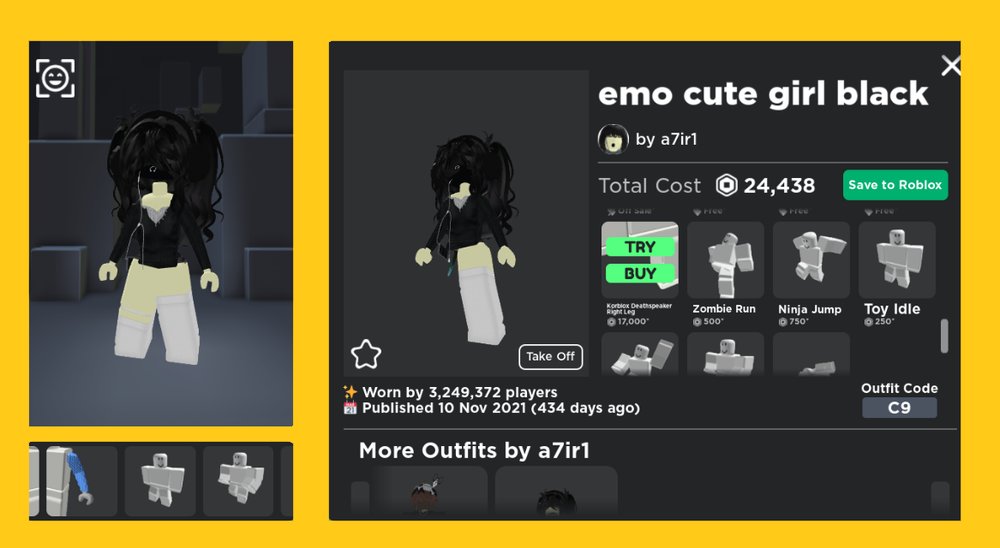 Best Roblox Emo Outfits